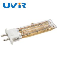 Quality 450W Twin Tube Quartz Heating Lamp 115V with Gold Reflector for sale