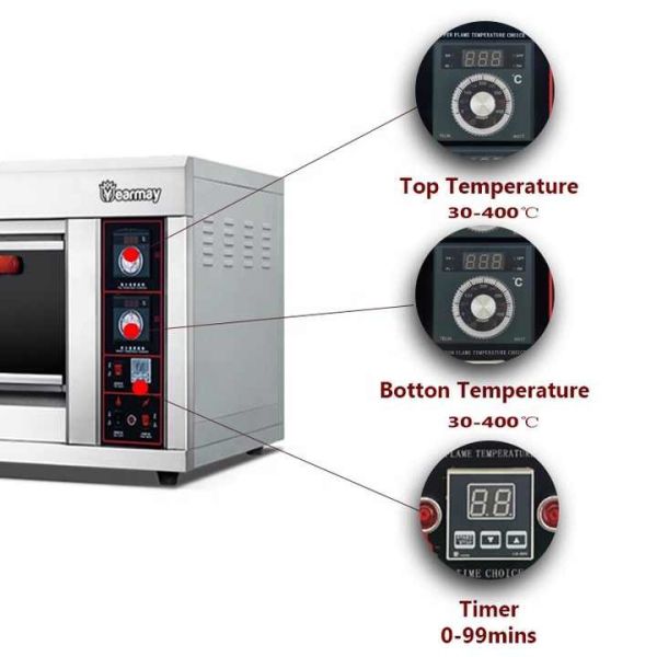 Quality Individual Temperature Control Electric Biscuit Standard Gas Oven Btu Baking Needs for sale