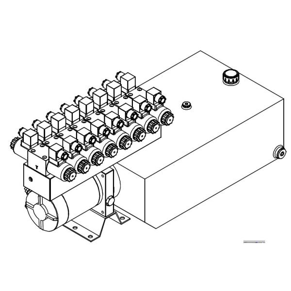 Quality Customized 8 Stations Hydraulic Power Units for sale
