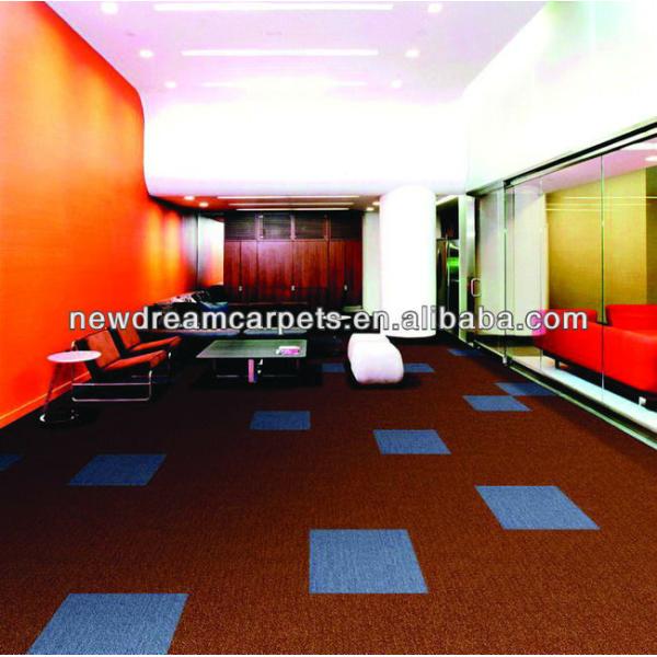 Quality 100 by 100 Size Loop Pile Office Fireproof Carpet Tile for Canton Carpet for sale