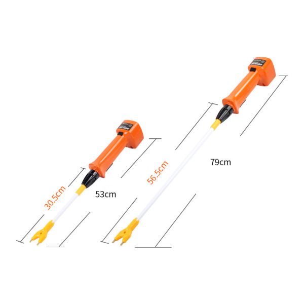 Quality Orange Electric Rechargeable Cattle Prods 79cm Effective 1.0kg With Charger for sale
