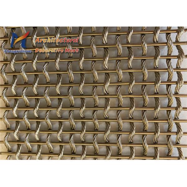 Quality Titanium Coated Architectural Cable Mesh 2.5mm Stainless Steel 201 for sale