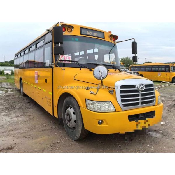 Quality 6-8L Engine Capacity LHD Yellow Second-hand School Bus for sale