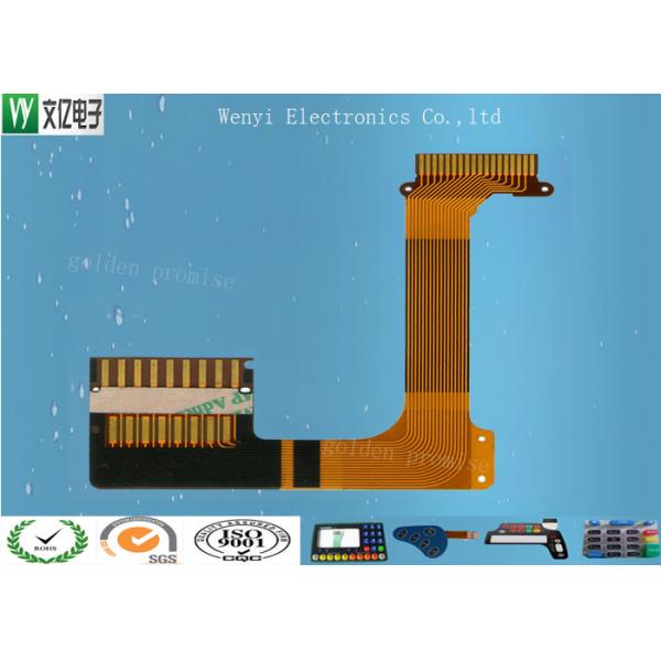 Quality High Precision Gold finger 1 OZ Copper 0.3mm thickness 2 layer Flexible Printed for sale