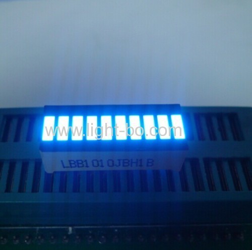 Quality Ultra Bright Blue 10 Segment LED Light Bar with 80-100mcd Luminous Intensity for for sale
