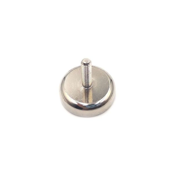 Quality Custom Made D36 D80 NdFeB Pot Magnet A3 Steel Case With External Thread for sale