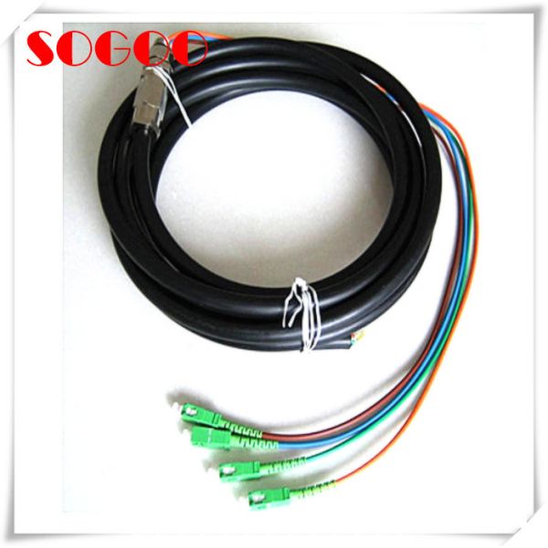 Quality 5G Waterproof Fiber Optic Cable With SC UPC Connector With Good Stability for sale