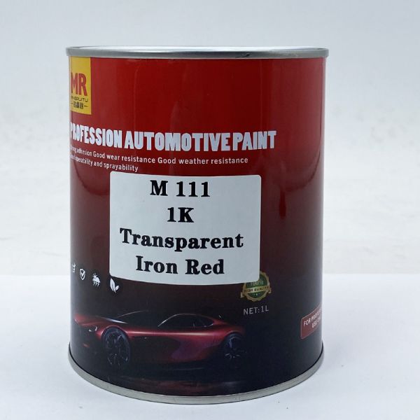 Quality Transparent Red Solid Color 1K Car Paint Durable Acrylic Car Coating for sale