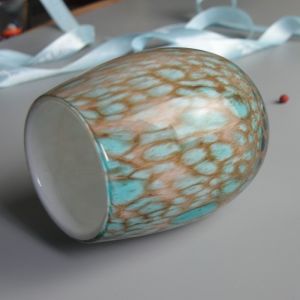 Quality Turquoise Solid Color Votive Glass Candle Holders for sale