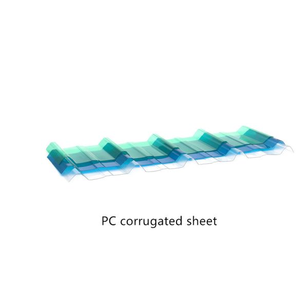 Quality Poly Roof Corrugated Polycarbonate Sheet Ribbed Clear Profile Roofing Sheets for sale
