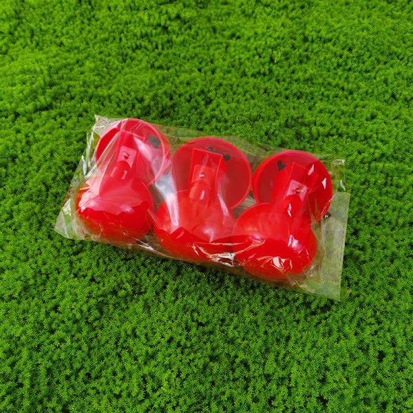 Quality Automatic Plastic Washable Chicken Drinking Bowl Red Round Design for sale
