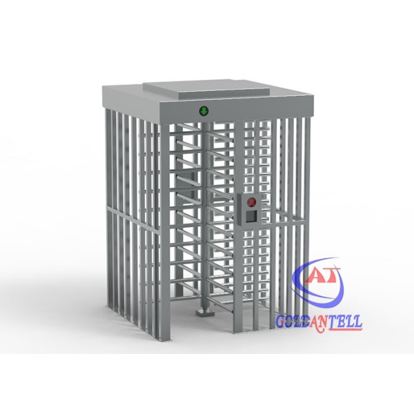 Quality QR Code Nfc Reader Pedestrian single security turnstile gate with roof For Railway for sale