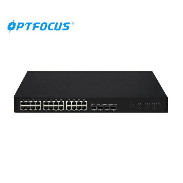 Quality 10/1000M 24 Ports 100M PSE SFP Fiber Switch 128Gbps 80W for sale