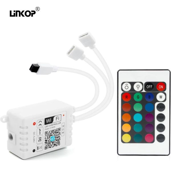 Quality 24key Wifi Smart App Control Led Lighting Controller For Rgb Led Light Strip for sale