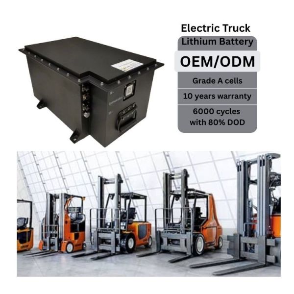 Quality Custom Made Rechargeable Forklift Lithium Battery 80v 600ah Electric Forklift Battery for sale