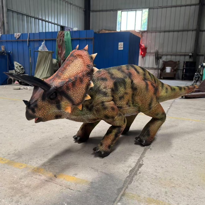 Quality New Realistic Animatronic Remote Control Walking Robot Dinosaur Triceratops for sale