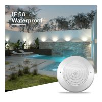 Quality Waterproof PAR56 LED Pool Light 316SS Housing Ultra Thin 7.5mm Resin Filled Wall for sale