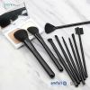 china 9pcs Black Aluminum Ferrules Soft Makeup Brush Set