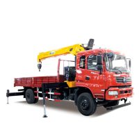 Quality 6 TON Color Customizable Straight Arm Truck Mounted Crane with Hydraulic Boom for sale
