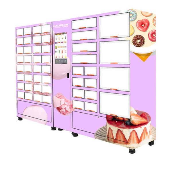 Quality Customized Locker Size Cake Meat Flower Seafood Refrigerated Cabinet Vending for sale