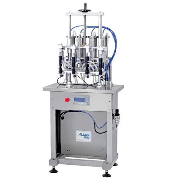 Quality Ailusi 4 Heads Semi Automatic Vacuum Spray Perfume Filling Machine for sale