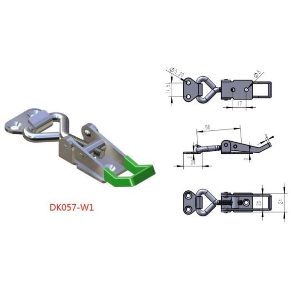 Quality Small Polished Adjustable Toggle Latch Wear Proof With Safety Catch for sale