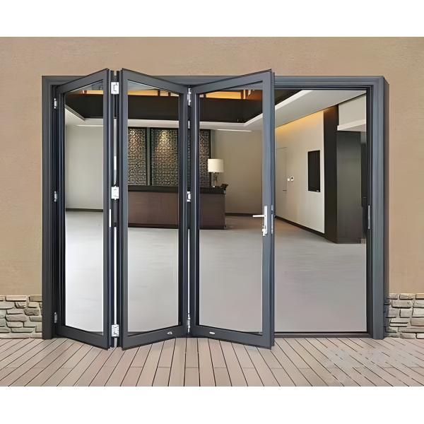 Quality Sunrooms Glass Accordion Doors 3mm-12mm Interior Office Sliding Glass Doors for sale