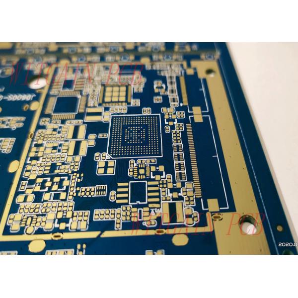 Quality Blue Four Layer Pcb Printed Circuit Board FR4 NY2150 Material Immersion Gold for sale