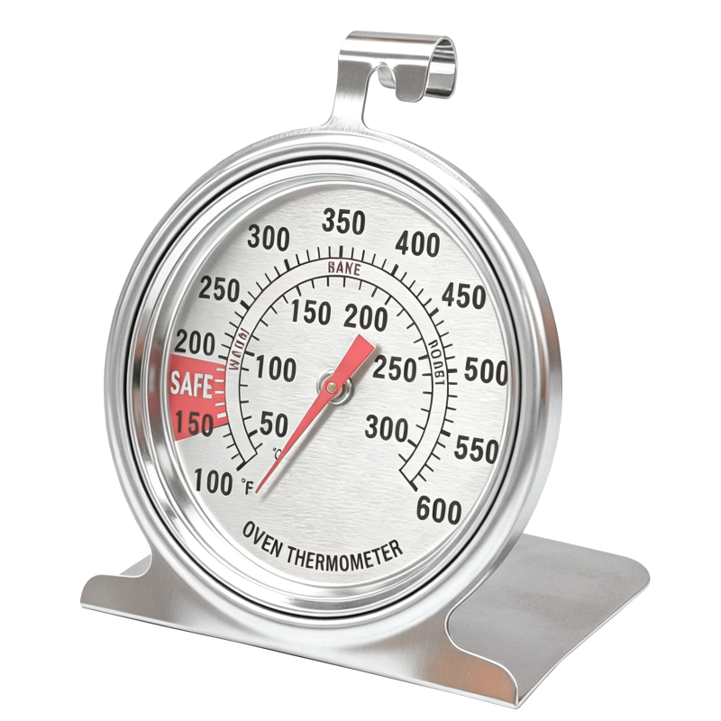 Quality Stand Type Bimetal Oven Cooking Thermometer Temperature Gauge 50F - 500F for sale