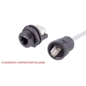 Quality IP67 RJ45 Waterproof Electrical Cable Connector CAT5 CAT6 Installation Method for sale