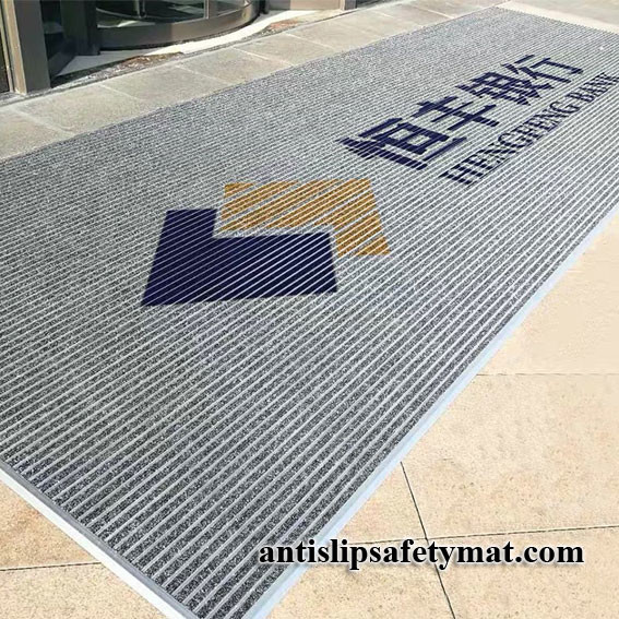 Quality Aluminum Commercial Entrance Mats Custom Logo Heavy Duty for sale