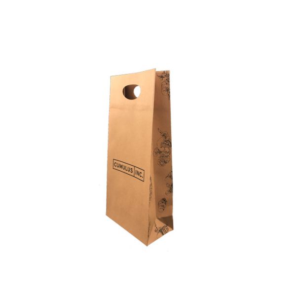Quality Brown Biodegradable Single Wine Bottle Cardboard Box Eco - Friendly Design for sale