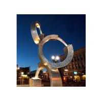 Quality Contemporary Stainless Steel Sculpture Garden Stainless Steel Water Fountain for sale