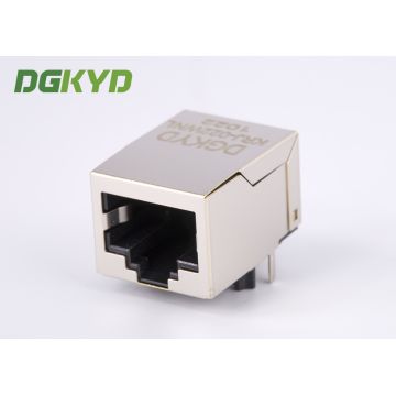 Quality Front Pin Integrated Magnetics RJ45 Modular Jack With Copper Alloy Shell for sale
