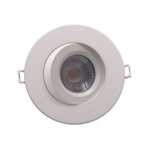 Quality Matt White Tri Colour Dimmable LED Downlight , Gimbal LED Downlight AC12V for sale