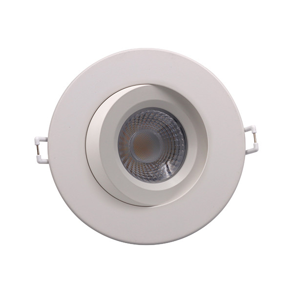 Quality Matt White Tri Colour Dimmable LED Downlight , Gimbal LED Downlight AC12V for sale