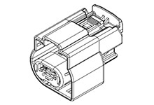 Quality Single Row Molex Female Connector , Molex Terminal Connector 2 Circuits for sale