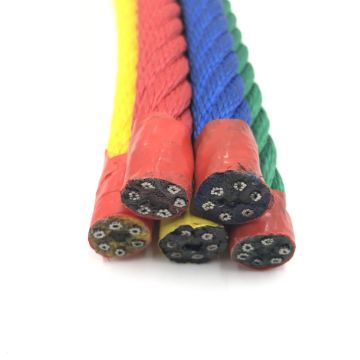 Quality UV Resistant Combination Wire Rope 6 Strand 16mm Polyester Customized for sale