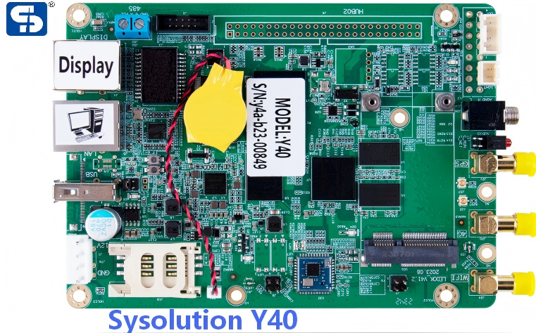 Quality Sysolution Asynchronous Sending card Y40 Android 9.0 WIFI 4G communication for sale