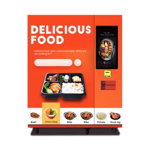 Quality Touch Screen Frozen Meat Vending Machine -18℃ Refrigerated Meat Vending Machine for sale
