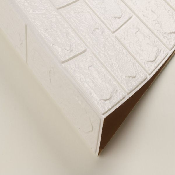 Quality Interior Wall Protection 3D Brick 3D Stone PE Foam Wallpaper with Smoke-Proof for sale