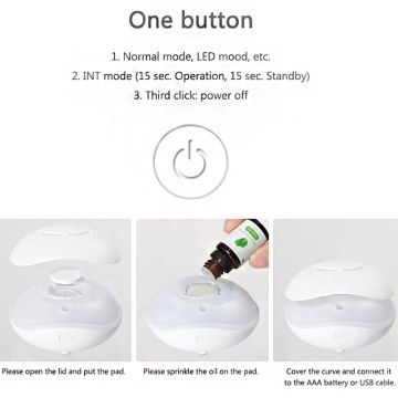 Quality USB Aroma Waterless Essential Oil Diffuser Ultrasonic Cool Mist Mini Aroma for sale