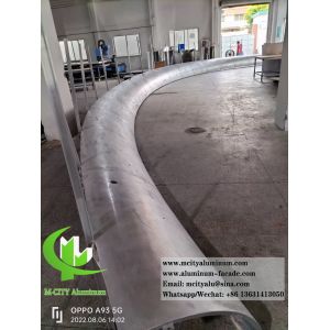 Quality Double Curved Metal Cladding Aluminum Panels with Powder Coated Finish and for sale