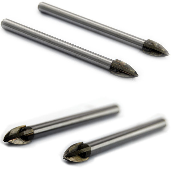 Quality YG6X Tipped Round Shank Masonry Drill Bit for Glass and Tile for sale