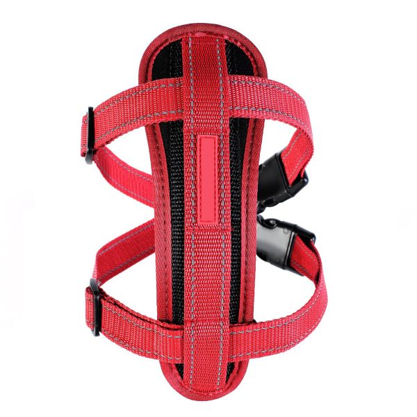 Quality Nylon Chest Plate Dog Harness With Rugged Welded Stainless Steel D Ring for sale