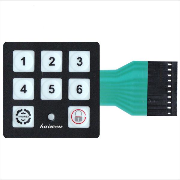 Quality Customized Push Button FPC Membrane Switch Waterproof With LED for sale