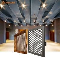 Quality Commercial Building Decorated Materials Silver White Metal Mesh Wall Ceiling for sale