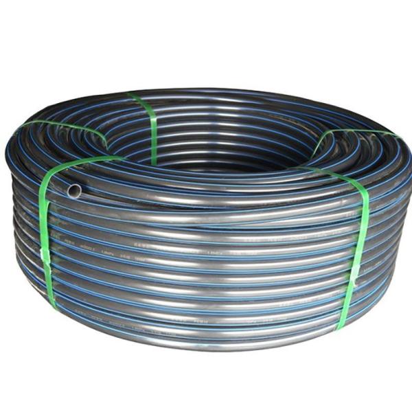 Quality Black HDPE Water Supply Drain Pipes PE100 Plastic 100 Meters for sale