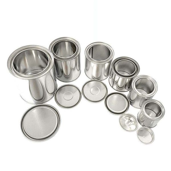 Quality 150ml Empty Round Metal Paint Tin Cans With Lid for Paint and Candles Packaging for sale