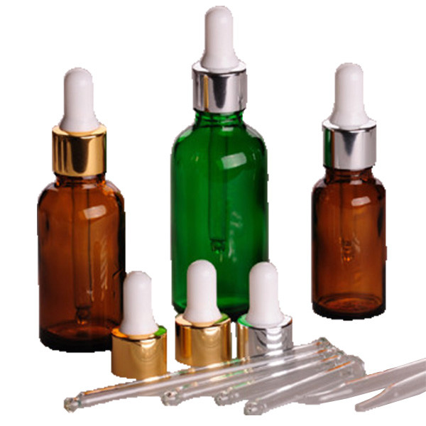 Quality Cosmetics 50ml Brown Dropper Bottles With Childproof / Pilfer Proof Cap for sale